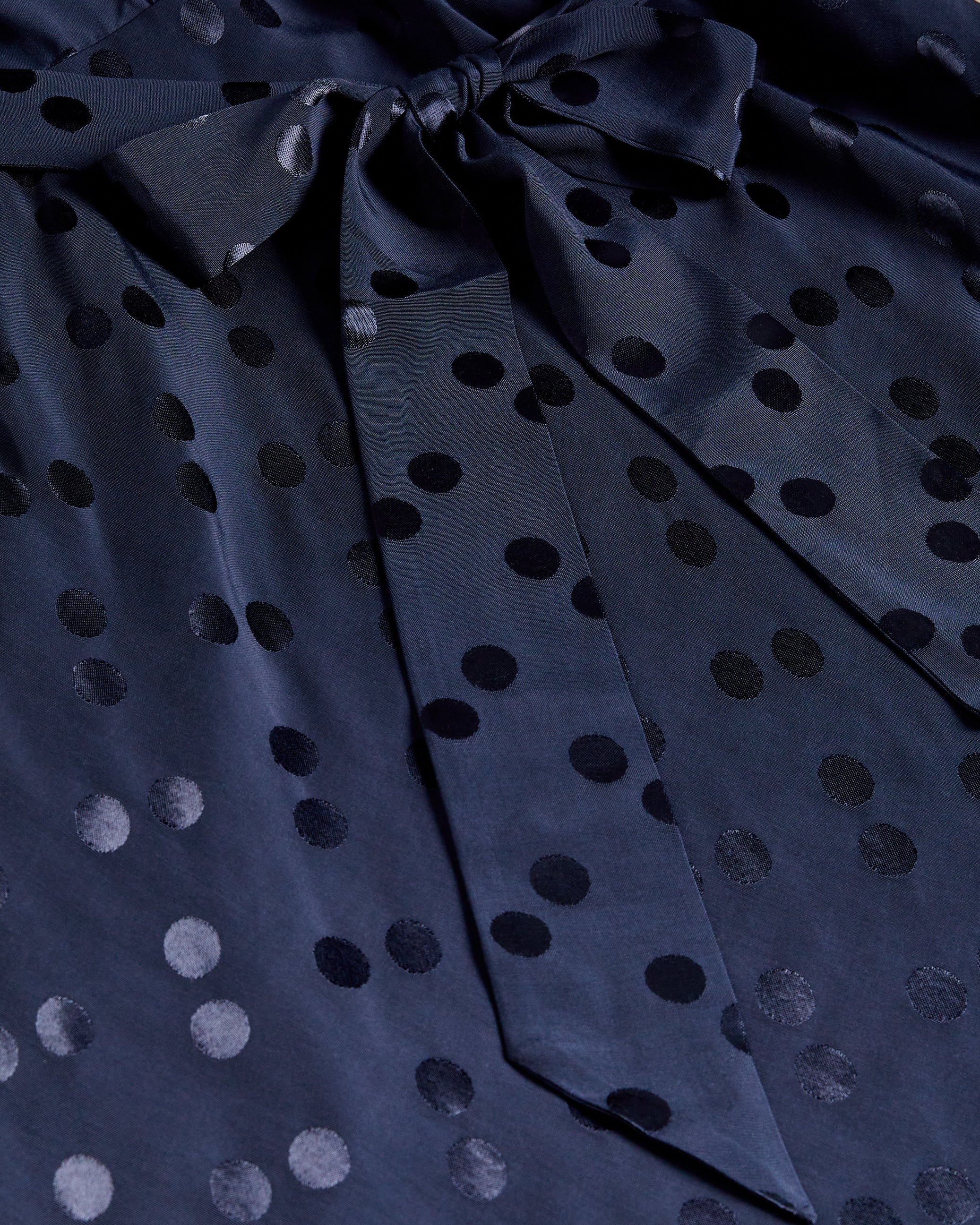 Shop Livela Spot Jacquard Midaxi Dress for Women Online | Ted Baker Kuwait